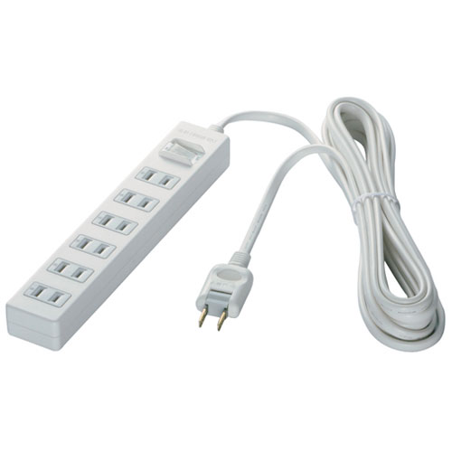 ■2ピン6個口の電源タップ■集中スイッチ付きで電気の消費を抑えるエコタイプ■落雷による機器の故障を防ぐ雷サージガード付BSTAPPS2620WHコード長：2mアンペア数：15A差込口数：6口差込方向：上挿しUSBポート数：-プラグ形状：2ピ...