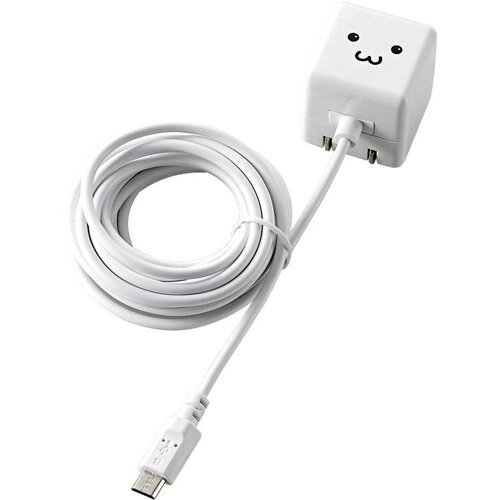 ■家庭用コンセントからスマートフォンやmicro USBコネクタ搭載機器を充電できるAC充電器です■コンパクトなキューブ型で、3万時間使用できる長寿命※設計を実現しています。※あくまでも電気設計上の寿命であり、製品の寿命を保証するものではあ...