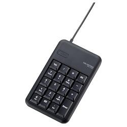 ■マウスなどのUSB機器を2台まで接続できる2ポートUSB2.0ハブが付いたコンパクトUSBテンキーパッドです。 ■机上での省スペースに役立つコンパクトサイズです。 ■Excelでの作業に便利な[Tabキー]と、数字の入力に便利な[00]キ...