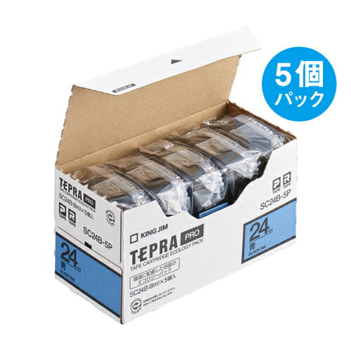 【対応機種】SR970・SR950・SR750・SR670・SR530・SR330・SR5900P・SR550・SR5500P・SR3500P・SR6700DSC24B5P「テプラ」PRO テープカートリッジ