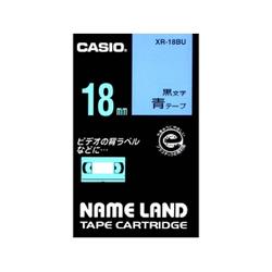 ■スタンダードテープ■青地に黒文字■テープの長さ=8mXR18BU