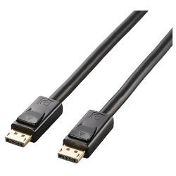 ■DisplayPort端子搭載のパソコンなどと、ディスプレイなどを接続し、映像信号と音声信号を伝送できるDisplayPortケーブルです。■DisplayPort規格Ver1.2a認証済みの正規認証ケーブルです。■1本のケーブルで、非圧...