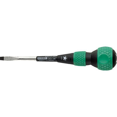 ■星型ナット付貫通型です。■柄は、[[(+)]][[(-)]]で色分け、オリジナルのソフト樹脂を使用しています。●刃先:[[(-)]]6●軸長(mm):100●全長(mm):200.0※メーカーの都合により、パッケージ・仕様等は予告なく変更...