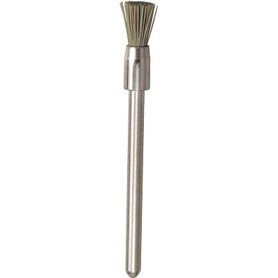 ■軸付なので取り付け交換が容易です。■コンパクトで高速回転のため操作しやすく、作業性に優れたエンド型ブラシです。53E10●外径(mm):5●線径(mm):0.2●毛丈(mm):8●最高使用回転数(rpm):15000●毛材:アラミド繊維●...