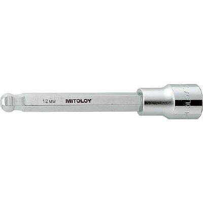 ■差込角12.7mm用です。■ボールポイントタイプです。408BHTL●ビット長さ(mm):98●対辺寸法(mm):8●差込角(mm):12.7●全長(mm):137材質仕上・ソケット部:クロムバナジウム鋼・六角部:ニッケルクロムモリブデン...