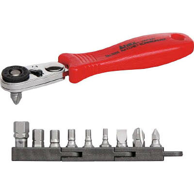 ■超短ビット(全長19mm)採用です。■52枚ギアで回転ロスが少ないです。52510B●セット内容(点):10●セット内容:[[(+)]]No.1、[[(+)]]No.2、[[(+)]]No.3、[[(-)]]6、六角2.5、3、4、5、6...