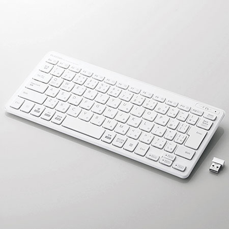 ■一枚板のように美しい最薄部6.5mmの無線薄型ミニキーボード■2.4GHzのワイヤレスキーボード■1円玉サイズのマイクロレシーバーTKFDP098TWHカラー：ホワイト有線/無線：無線ケーブル長：-mインターフェース：2.4GHzキー入力...