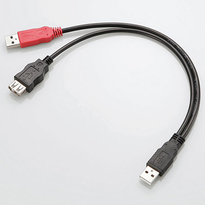 ■USBバスパワーで動作するポータブルHDD等の電力不足を解消する■USB2.0対応■過電流および逆流を防止するUSBAAE5DPBK種類：ケーブルコネクタ形状　USB2.0(Standard-A)x2　USB2.0(Standard-A)...