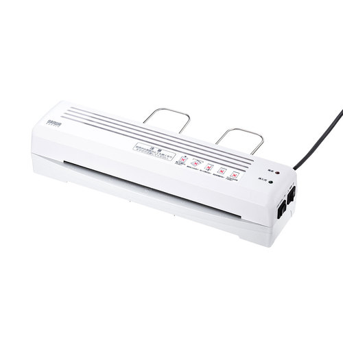 LMA4R2対応フィルム厚：75μm/100μmラミネート速度：約320mm/分ラミネート方式：ホットラミネート方式・コールドラミネート方式ローラー本数：2本最大ラミネート幅：238mm(A4サイズ)ウォームアップ時間：約3〜5分消費電力：...