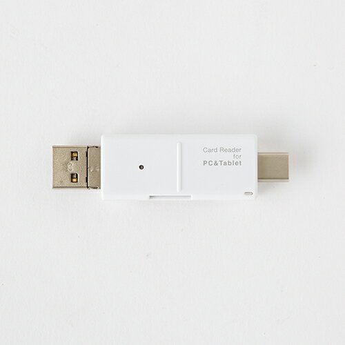 ■A/MicroB/Cと3種類のコネクタを搭載しています。iOS以外のほとんどのスマホ・タブレット・PCに接続することができますCRWTCMSD72W本体寸法/重量：W65×D18×H10mm/8g対応機種：USBポートが正常に使用できるパ...