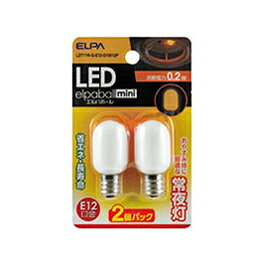 ■光源にLEDを使用しているので、消費電力が少ない省エネタイプ■おやすみ時に最適な常夜灯LDT1YRGE12G10012P交流電源：100V 50/60Hz共用推奨使用温度範囲：5℃〜35℃口金：E12サイズ：全長46X外径20(mm)質量...