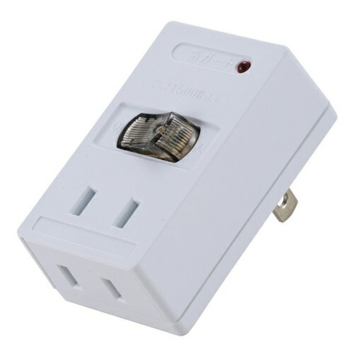 ■LED点灯式集中スイッチ付き■絶縁カバー付きプラグで、トラッキング火災を防止しますHSTMK2A2Wコンセント：2個口合計：1500Wまで雷サージ軽減素子内蔵：○バリスタ電圧：390V制限電圧：650V最大サージ電圧：2500V雷サージ軽...