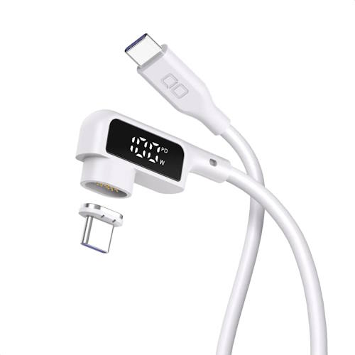カチッとくっつくデータ転送対応マグネット充電ケーブルPD 急速充電 100W 対応で様々な機器を安定して充電CIOSLLMGSCCC1WH型番：CIO-SLLMG-SC-CCコネクタ形状：Type-Cケーブル長：1mUSB-PD規格：USB...