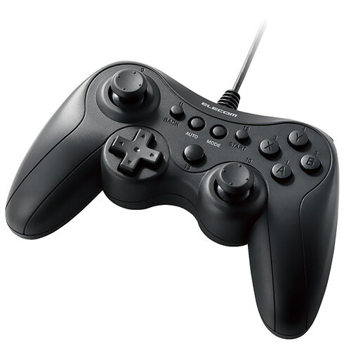 ■連射機能、スティックモード切替機能を備えた、クロス配置(Xbox系)の13ボタン有線軽量ゲームパッド。■XInputとDirectInputの両方に対応しており、幅広いゲームタイトルで使用できます。■背面にXInputとDirectInp...