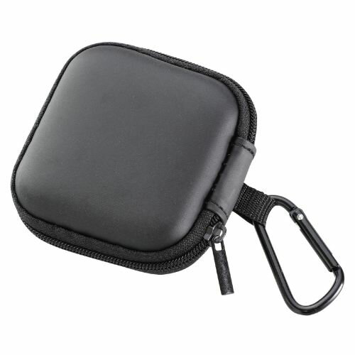 ■内ポケット付商品サイズ : 70×70×25mmセット内容 : 本体×125g材質 : PU1個梱包形態 : 袋入り断線防止に！カラビナ付でバッグに装着できる