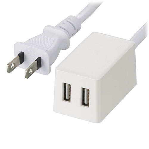 ■USB充電ポート×2ポート搭載/合計出力2.4A■急速充電対応■USB過電流保護機能付きHS2MUSB22定格入力：AC100V 50/60Hz 28VA定格出力：DC5V 合計2.4AUSB：AタイプUSBポート：2個口プラグ形状：スト...