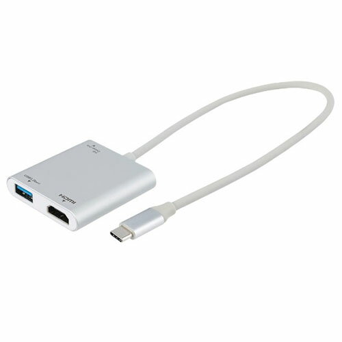 ■PCのType-Cポートに周辺機器を一括接続できるUSB ドッキングステーション■HDMIで外部モニターに接続できます■USB3.2Gen1のAポートx1を増やすことができますUDC03SL本体寸法/重量：W52×D50×H11mm/約3...