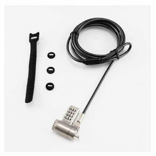 ■ケンジントン、Noble Wege、Nano Saverの3種類のスロットサイズに対応■鍵が不要な一体型ダイヤルロック■ワイヤー長2mSL065本体サイズ：W42xD48.5xH2026mm本体重量：156gワイヤー長：2000mmワイヤ...