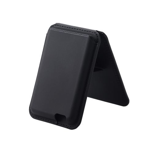 ■MagSafeで簡単に着脱できる、カードウォレットスタンドです。■スマートフォンを縦・横どちらにも置くことができ、さまざまなシーンでも快適に動画視聴ができます。■カードが2〜3枚収納可能。必要なときにサッと取り出しやすいオープンポケットで...
