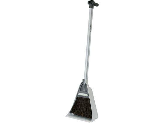 【代引不可商品】ほうきとチリトリのセット、柄が長いロングチリトーレ●製品サイズ：約幅26×奥行86×高さ21cm、穂幅／約26cm、全長／約86cm●材質：穂／ヒタムファイバー、柄／樹脂被覆鋼管、チリトリ本体／ポリプロピレン、チリトリ柄／樹...