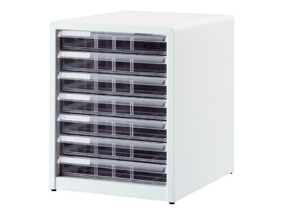 【代引不可商品】仕入先よりお客様宅へ直送手配いたします商品です。そのため代引きは対応致しかねます。●仕様：浅型7段●A4タテ●色：白●サイズ：幅277×奥行336×高さ349mm●引出し内寸：幅233×奥行307×高さ36mm●材質：本体／...
