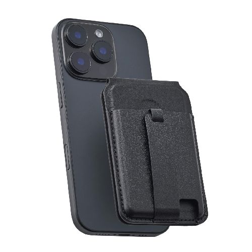 ■MagSafeで簡単に着脱できる、カードスタンドです。■スマートフォンを縦・横どちらにも置くことができ、さまざまなシーンでも快適に動画視聴ができます。■カードが内側に2枚、外側に1枚収納可能。内側は落下の心配がなく、外側はサッと取り出せる...