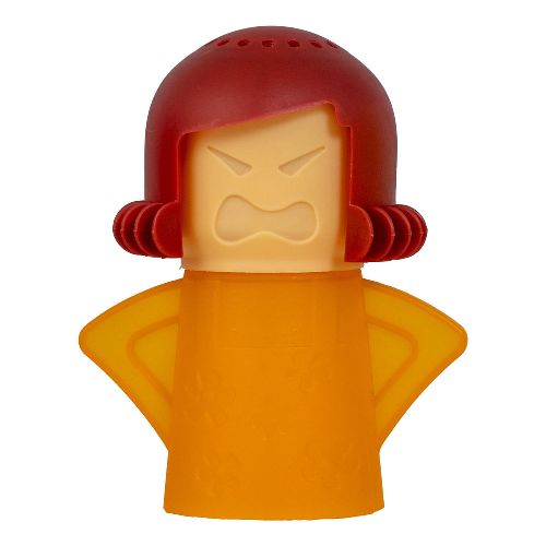 ■ママの頭から蒸気が飛び出す!おもしろお掃除&キッチンガジェット。■素早くカンタンに汚れやベタつきを落としてニオイもスッキリ。■庫内の隅々まで蒸気スチームが行き渡り、頑固な汚れを蒸らして落としやすくしてくれます。M1619商品本体サイズ：幅...