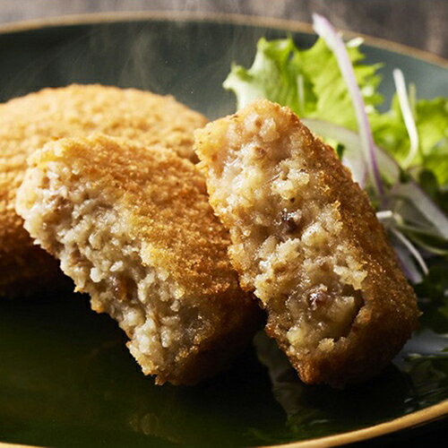 牛すじコロッケ（65g×4）×3計12個※油調理済み。電子レンジ対応可2020、2022年食べログ洋食『百名店』に選ばれた黒毛和牛一頭買いで有名な人気洋食店「Revo」の上質の黒毛和牛すじを使用した牛すじコロッケをお手軽簡単に油調なしでお召...