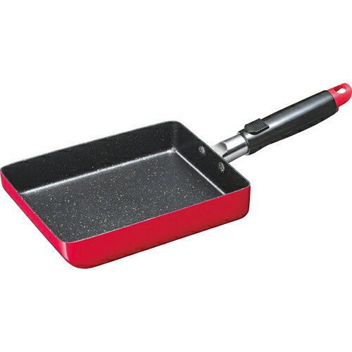 ■焼面サイズ＝約13×18cm・深さ約3．3cm■ガスコンロ専用どんな食材もサッと返せる内面がマーブル加工の玉子焼き。ガスコンロ専用　