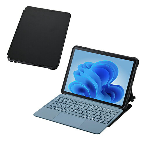 ■フリーアングルスタンド対応の衝撃に強いフラップケースです。端末と別売りキーボードをまとめて持ち歩けます。■背面スタンドを使って、角度調節ができます。■側面には弾力性のあるTPU(熱可塑性ポリウレタン)素材、背面には指紋の付きにくいポリカー...