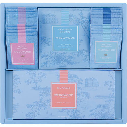 ■イングリッシュブレックファスト・アールグレイ・オリジナル・マハラジャダージリン各2g×各5、オリジナルドリップコーヒー10g×3、ティークッキーアソート160g（アップル・レモン各80g）手軽にブレイクタイプを楽しめるアソートセット。お茶...