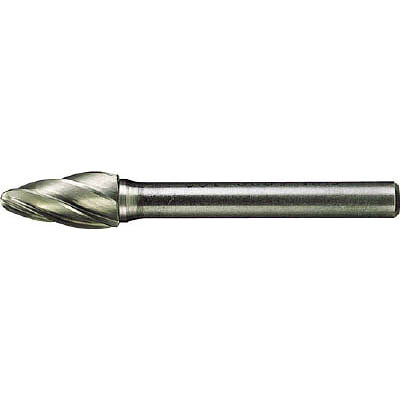 ■アルミニウム切削用の超硬バーです。■刃径6.0mm以下のものは、オール超硬(全長50.8mm)です。AC3C102●形状:砲弾(アルミカット)●刃径(mm):9.5●刃長(mm):19.0●軸径(mm):6●軸長(mm):45.0●タイプ...