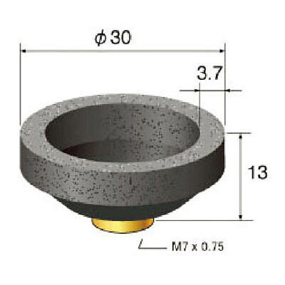 ●径(mm):30●形状:カップ砥石(ハード)●粒度(#):46●無負荷回転数(min[[の-1乗]]):23000※メーカーの都合により、パッケージ・仕様等は予告なく変更になる場合がございます。　