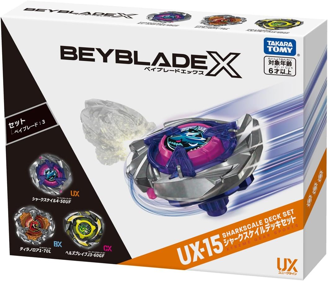 タカラトミー(TAKARA TOMY) BEYBLADE X ベイブレードX UX-15 シャークスケイルデッキセット メーカー：タカラトミー(TAKARA TOMY) BEYBLADE X とは、超加速ギミック【Xダッシュ】による驚異的な...