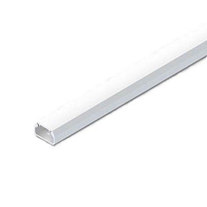 マサル工業 テープ付ニュー・エフモール 1号 ホワイト色 SFT12イメージ画像です●入数(本):1●種別:本体●色:ホワイト●材質:塩化ビニル●号数:1号●寸法図(長さ/横/高さ)(mm):1000×17×10●重量(kg):0.08●都...