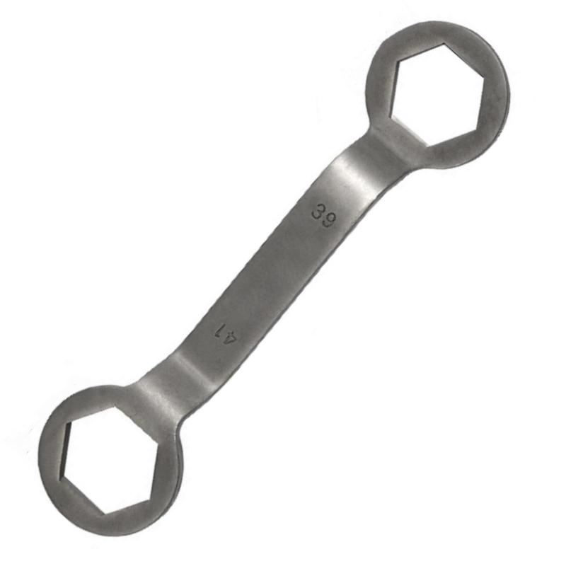 クラッチ取り外しレンチ 39mm-41mm ダブルヘッド分解ツール プーリー六角ナット専用 GY6 125cc対応 分解修理用工具【双頭クラッチ取外しレンチ】このレンチは125 ccスクーター専用に設計され、双頭仕様は39mmと41mmで、...