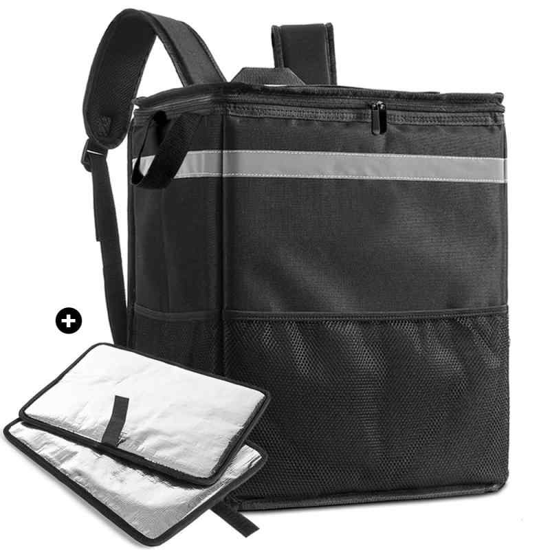 [cherrboll] デリバリーバッグ 配達用 宅配デリバリー用 リュック バックバック ピザポーチ お寿司 保温バッグ 大容量 ケータリング 下見板張り 防水仕様 / 材質：ポリエステル サイズ：長さ33.5cm×幅25.5cm×高さ4...