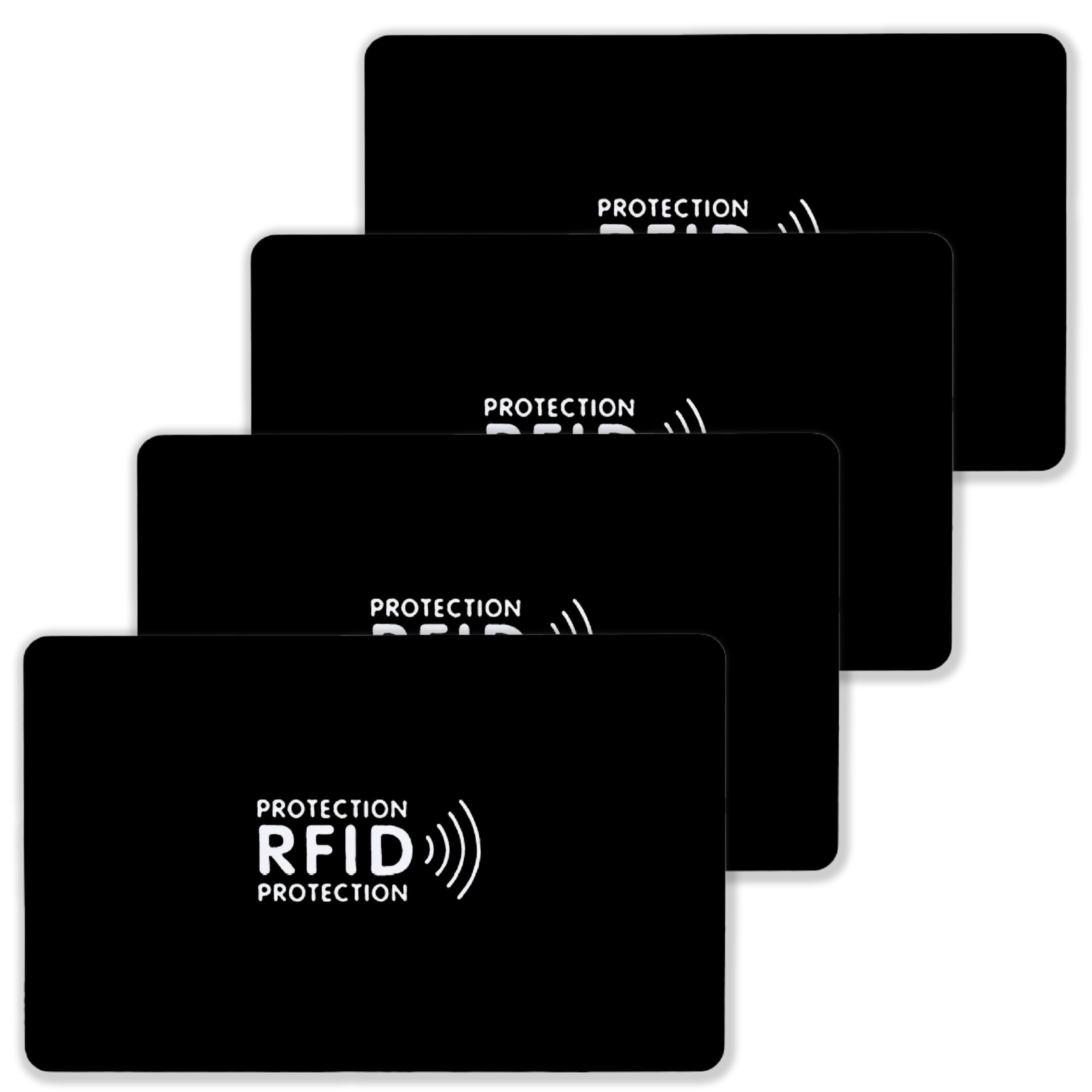 ・セット内容:4枚セット ・機能:スキミング防止、電磁波・電波遮断(RFID、NFC対応) ・厚さ:約0.9mm ・サイズ:カードサイズ