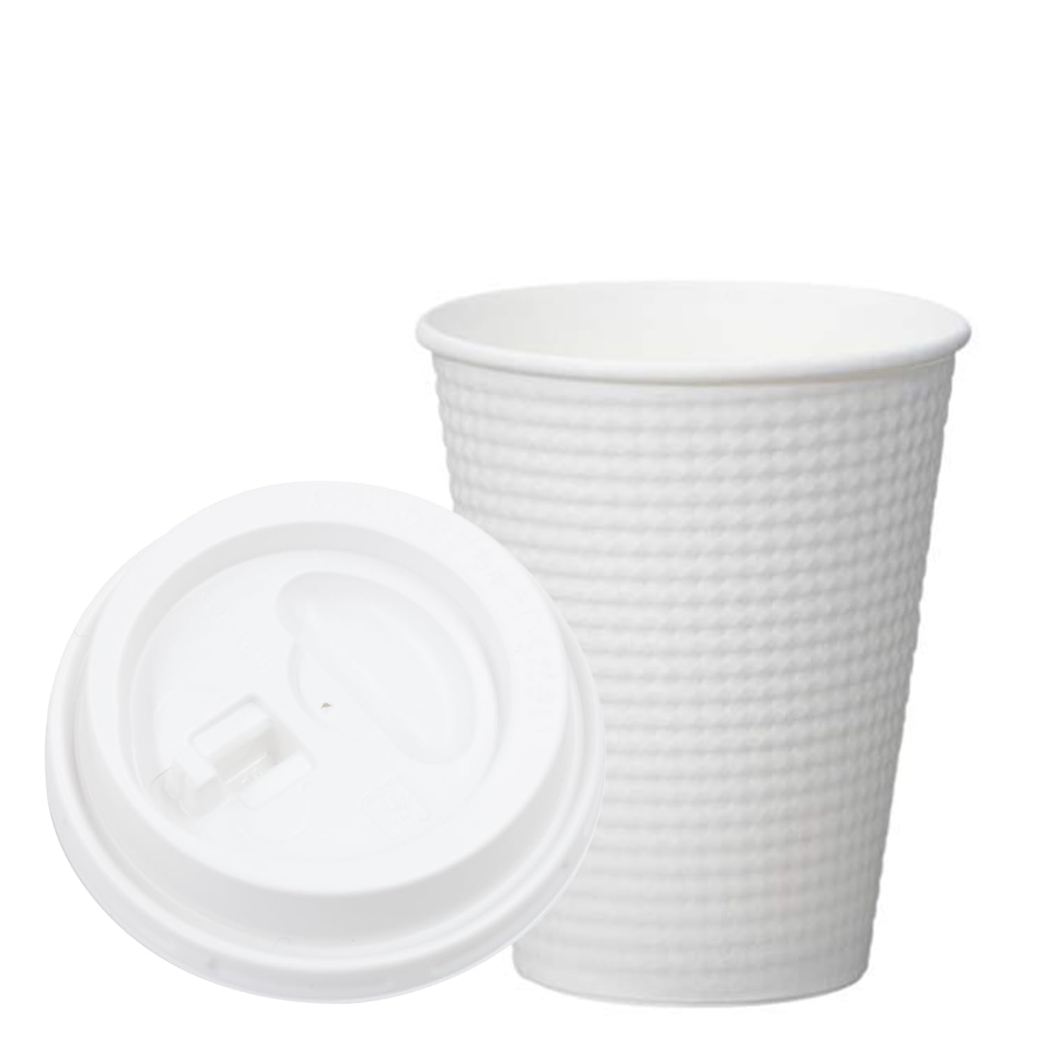 ・容量:260ml (9オンス) ・セット内容:紙コップ50個、蓋50個 ・加工:エンボス加工(断熱性・耐熱性) ・カラー:ホワイト ・生産国:日本