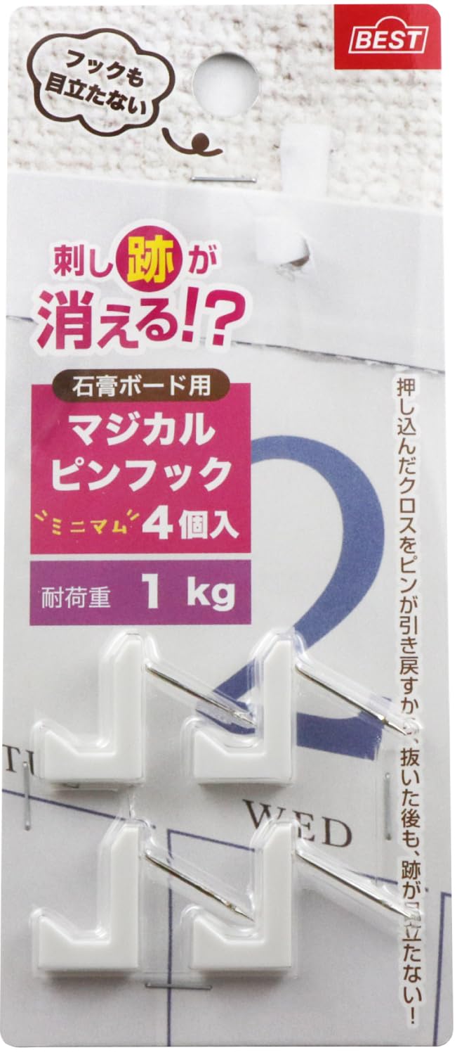 ・入数:4個 ・耐荷重:500g1kg ・用途:石膏ボード用