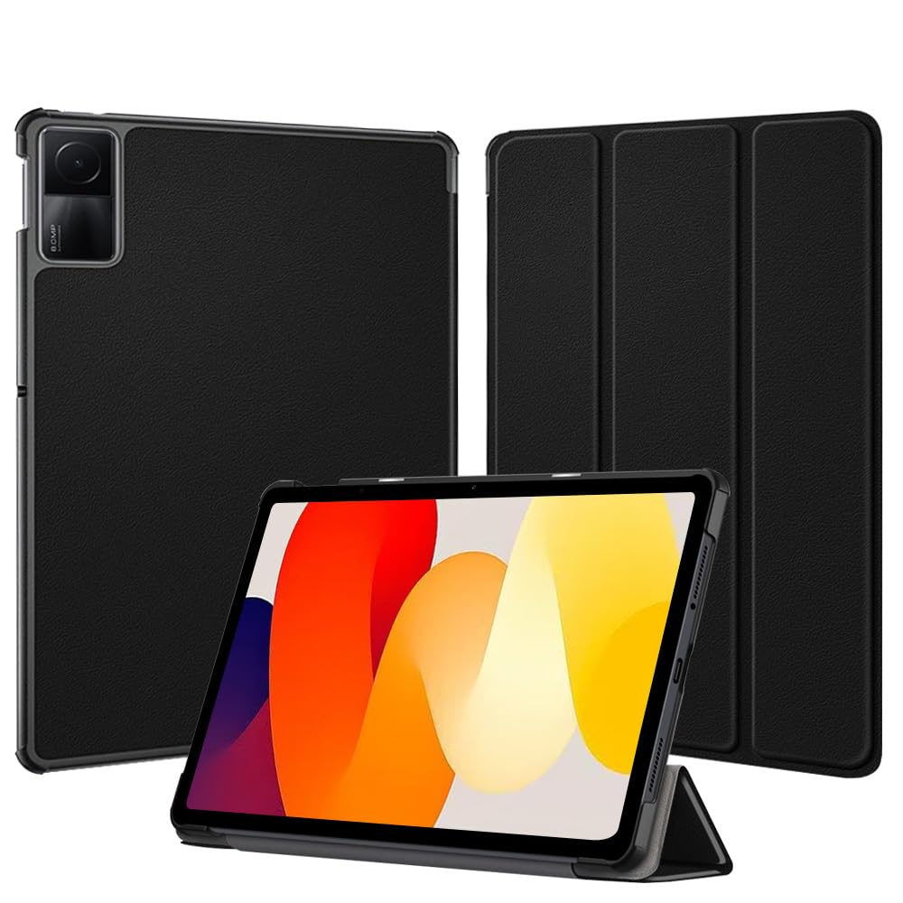 ・対応機種:Redmi Pad SE 11インチ ・素材:PUレザー、PC、マイクロファイバー ・機能:スタンド機能 ・機能:自動ウェイクアップ/スリープ機能