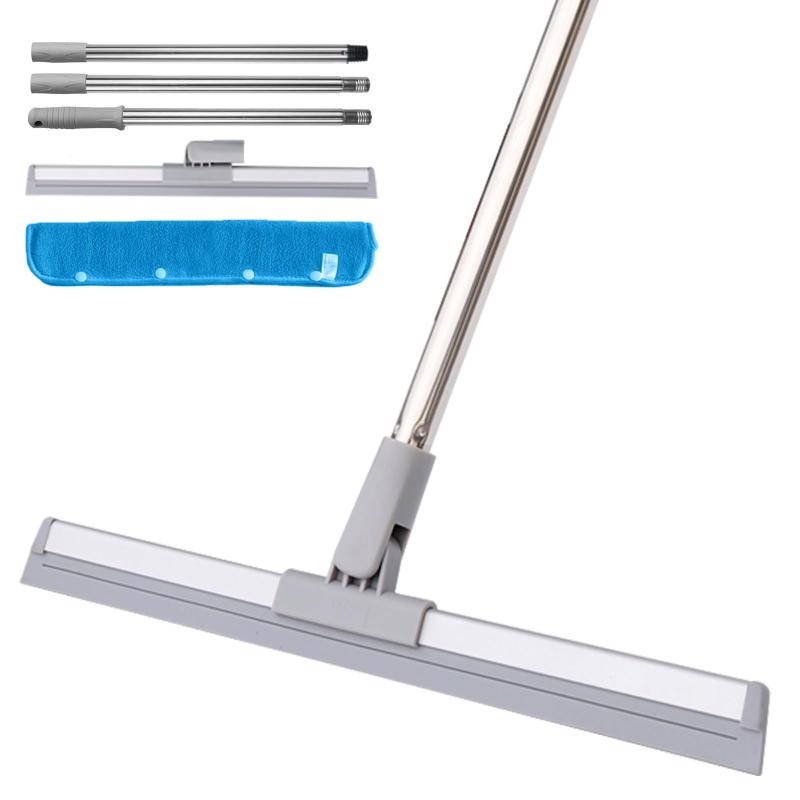 DrDirt フロアワイパー 水切りワイパー フロア 超極細繊維モップカバー付き シリコンスクイジー 強力な水切り 長く使える✨【強力な水切り性能と柔らかいシリコン素材】 本製品は柔軟性のある高品質シリコン素材を使用しており、床やガラス、タ...