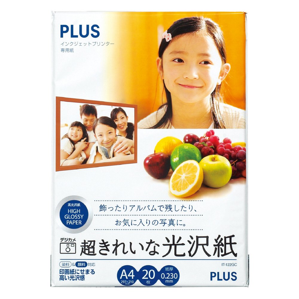 ・種類:単品 ・梱包サイズ:300.0 x 222.0 x 5.0 mm ・用紙サイズ:A4判(210×297mm) ・紙厚:230m ・坪量:185g/ ・光沢度:80%