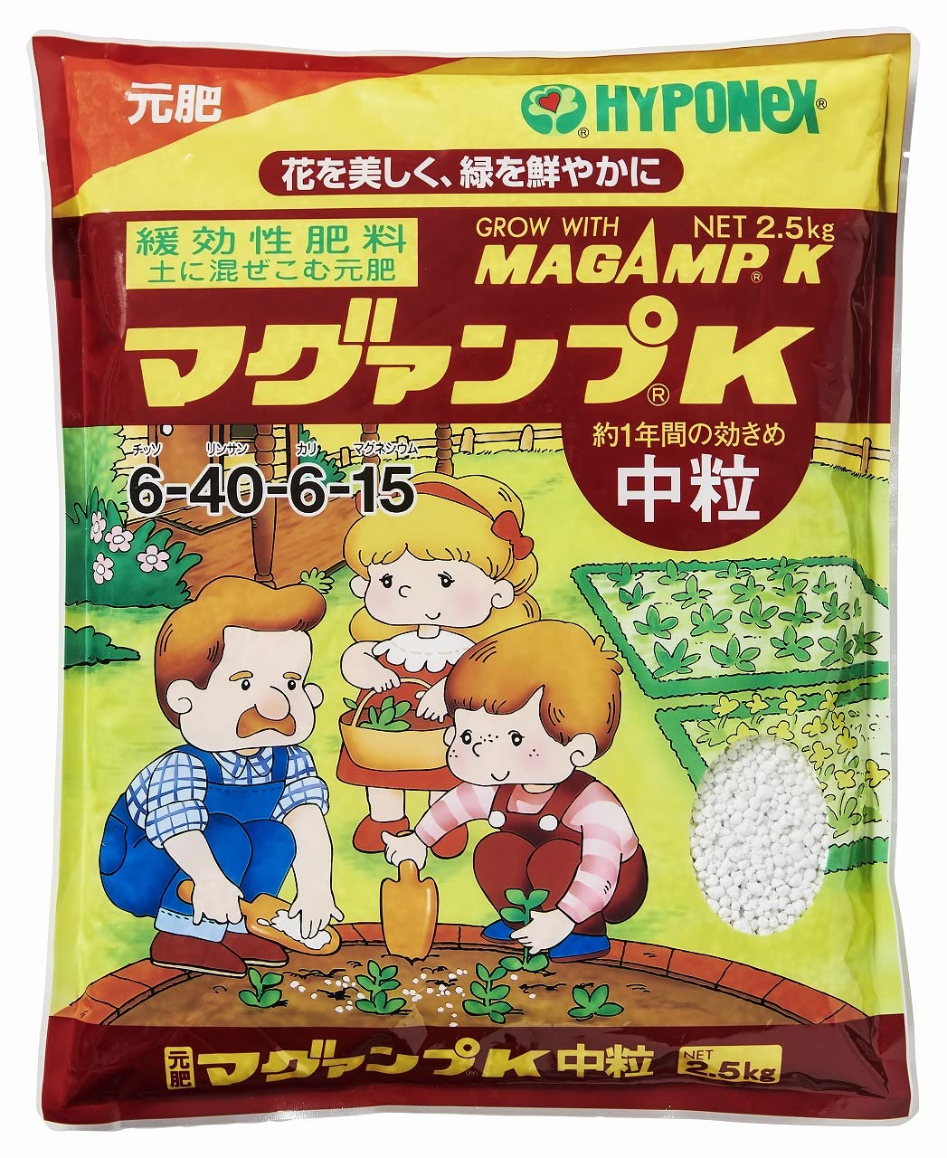 ・原産国:日本 ・成分:窒素・リン酸・カリ・マグネシウム ・種類:単品 ・パッケージ重量:2.52 kg