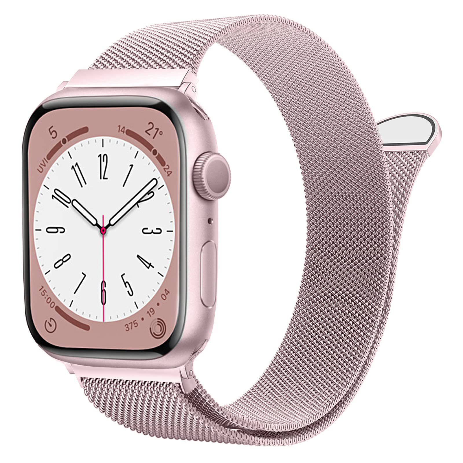 ・対応機種:Apple Watch Series 11/10/9/Ultra/SE/8/7/6/5/4/3/2/1 ・対応サイズ:49mm/46mm/45mm/44mm/42mm/41mm/40mm/38mm ・素材:ステンレス鋼 ・デザイ...