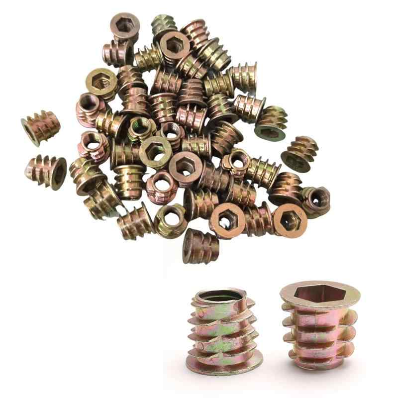 PrimeBlis 埋め込みナット M4*10mm ねじ込みタイプ 30個 六角ナット インサートナット 亜鉛合金 安定構造 家具用 補修工具 木工 DIY 工具 パーツ【材質】亜鉛合金を採用されており、耐久性に優れています。さびにくくて長...