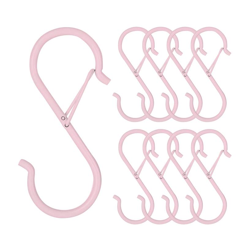 JUSTBOKU S字フック 脱落防止 錆びない 耐荷重10kg sじフック 落ちない Sフック お風呂 キッチン 10個セット