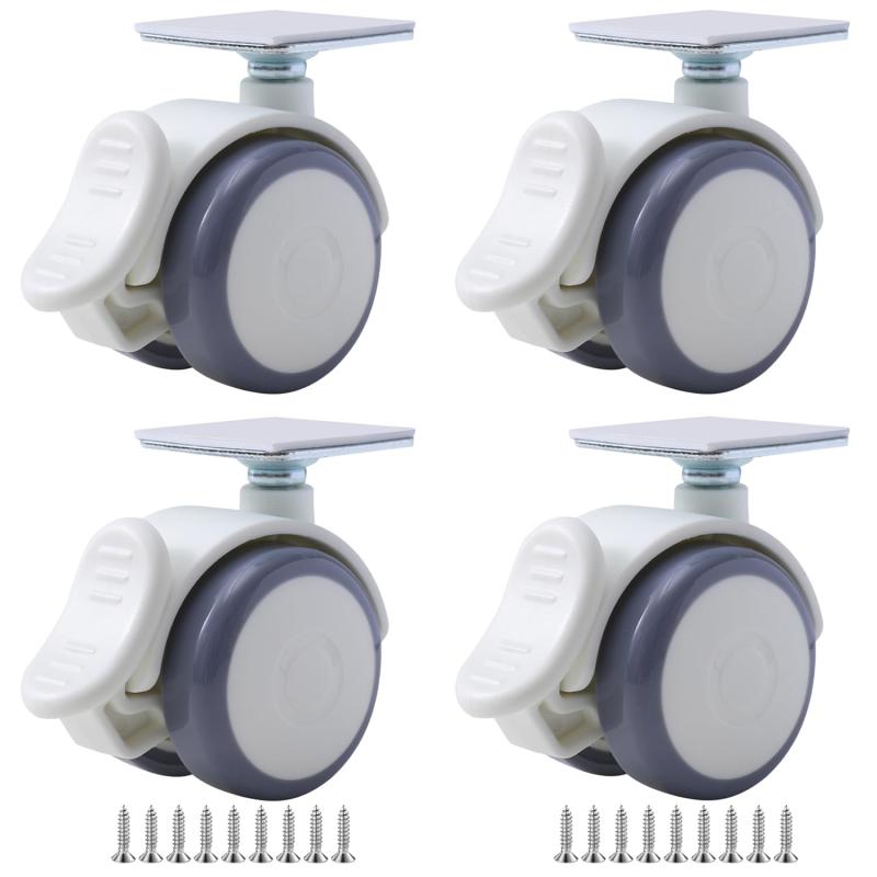 Hesper 静音キャスター ストッパー付き【商品仕様】 ●許容荷重(kgf) : 50 ●車輪直径：Φ50mm ● 取付高H(mm) : 60●ストッパーあり