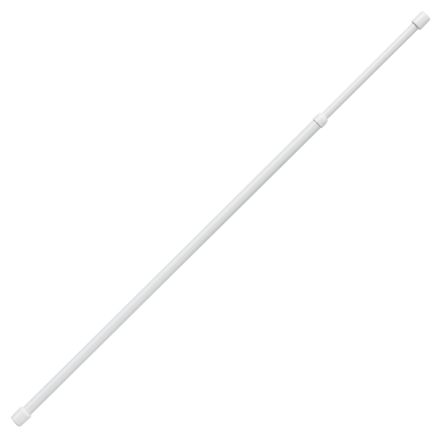 ・取付範囲:60100cm ・耐荷重:15kg(60cm使用時:5kg、100cm使用時:1kg) ・サイズ:幅約60100×奥行約1.7×高さ約1.7cm ・重量:130g ・カラー:ホワイト
