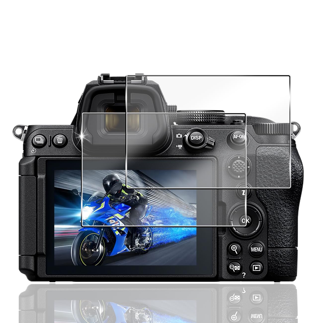 ・対応機種:Nikon Z5II / Z6III / Z5 / Z6 / Z6II / Z7 / Z7II ・セット内容:2枚セット ・素材:日本製旭硝子 ・硬度:9H ・厚さ:0.26mm ・エッジ仕様:2.5Dラウンドエッジ ・機能:飛...